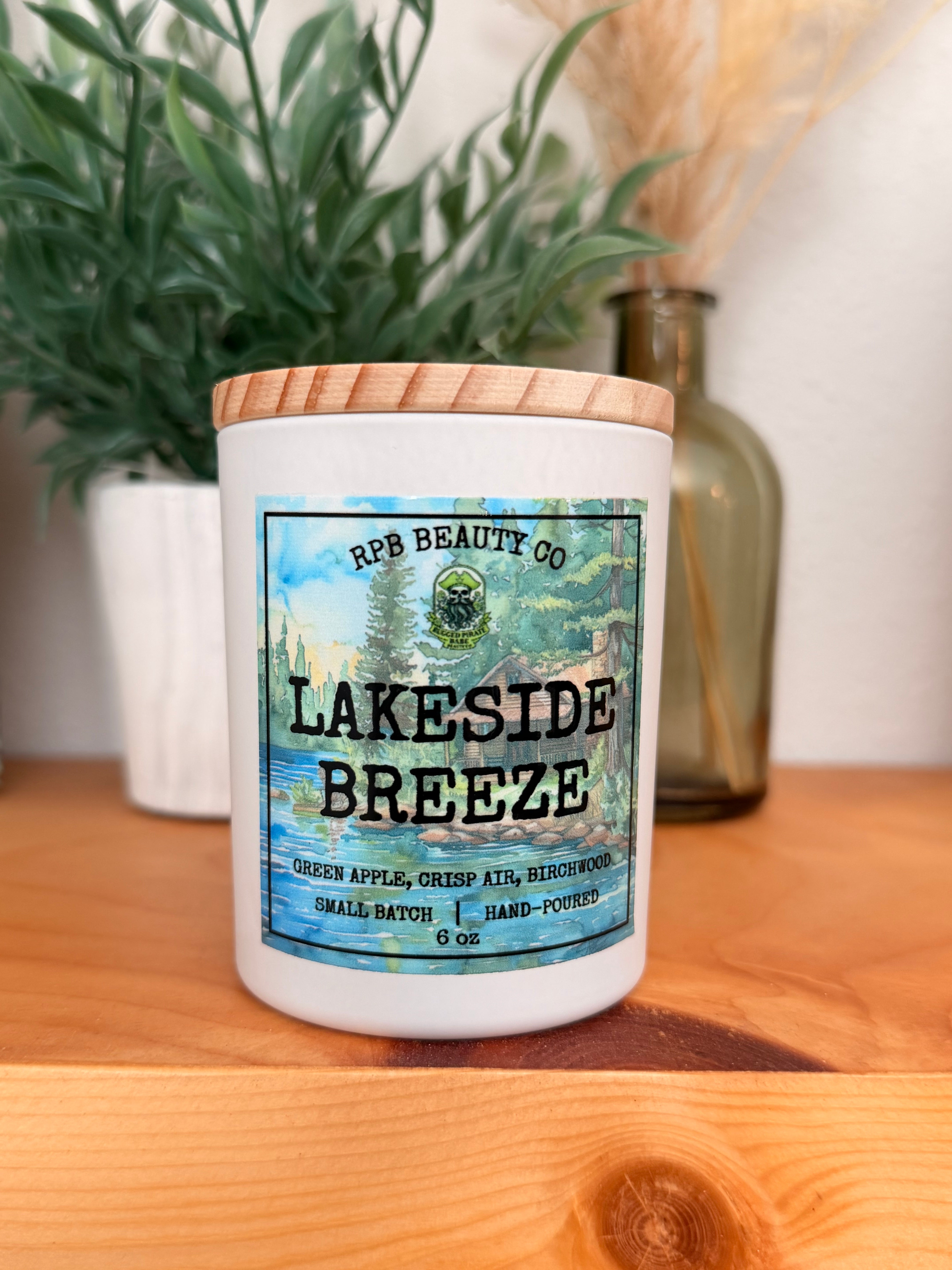 Lakeside Breeze Candle | Fresh Air, Citrus & Birchwood – Rugged Pirate ...