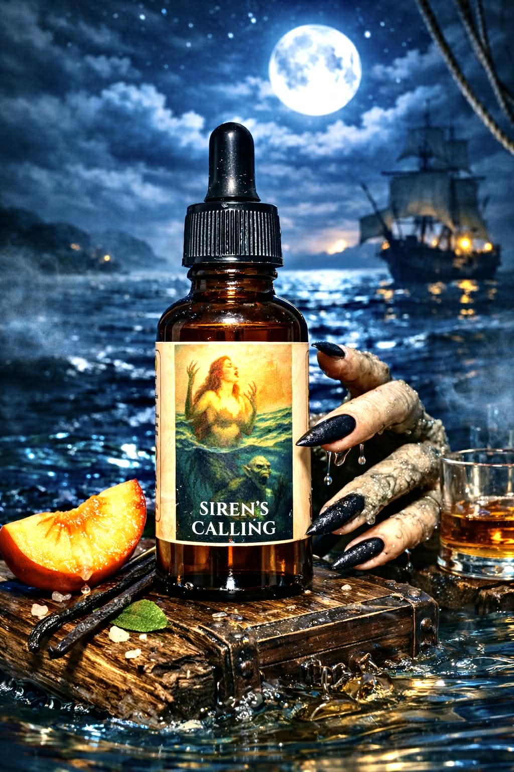 Sweet Peach Bourbon: Siren's Calling Beard and Skin Oil – Rugged Pirate ...